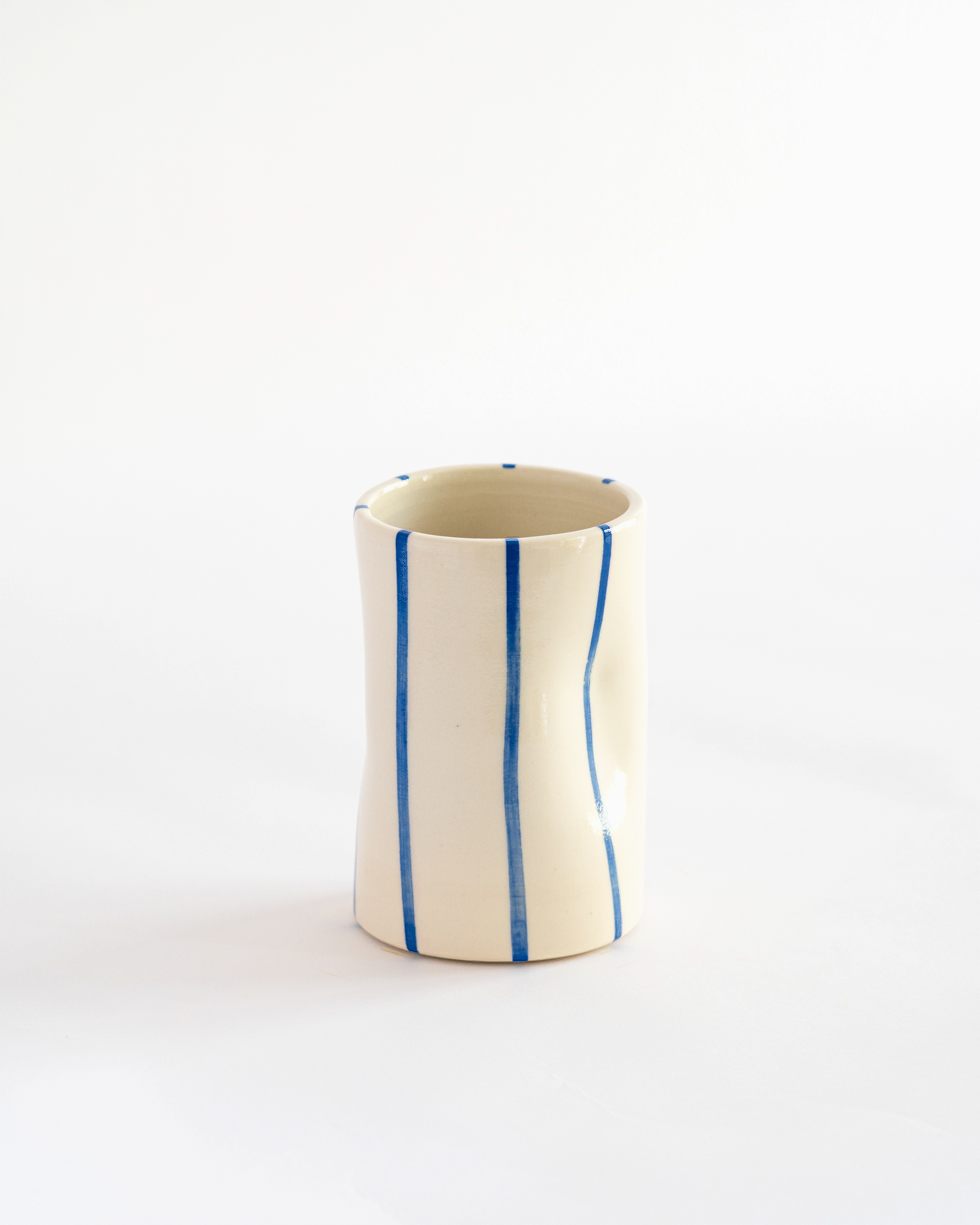 Pinched Cup Blue Wave Putikcat Ceramics Pinched Cup Blue Wave Putikcat Ceramics